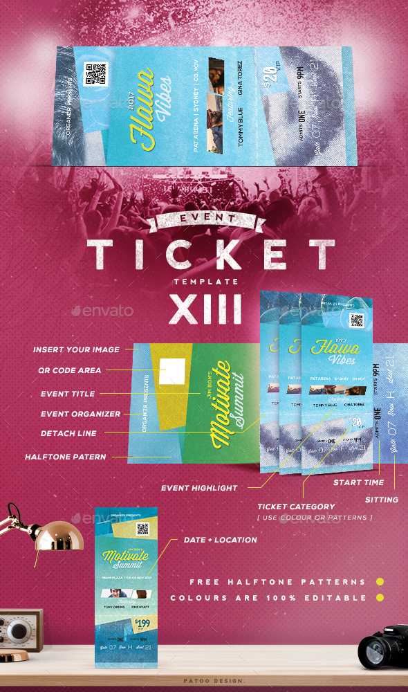 Event Ticket Template Psd